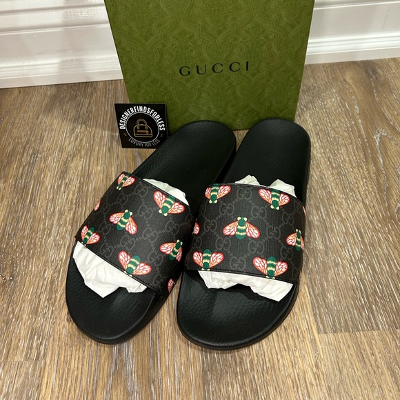 Gucci | Shoes | Gucci Bee Mens Slides | Poshmark